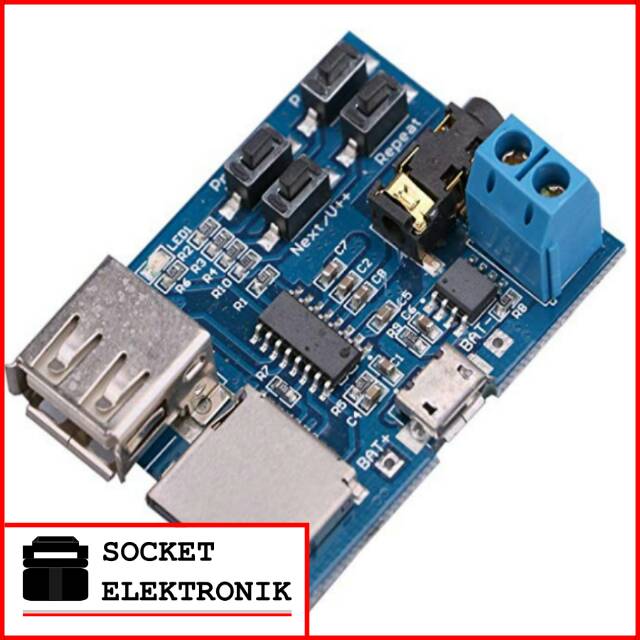 Jual MP3 Decoder module with amplifier decoding audio player | Shopee ...