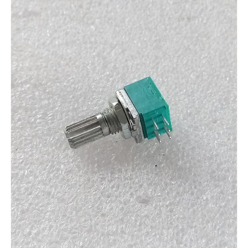 Jual Potensiometer stereo hijau 6 pin potensio 10K 20K 50K 100K RK097G ...