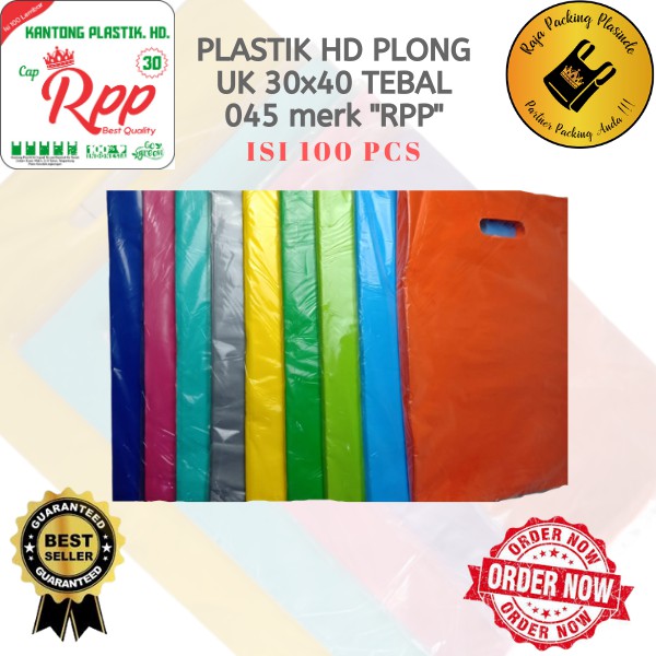 Jual Plastik Packing HD PLONG UK 30X40 isi 100 lembar TEBAL 0,45 ...