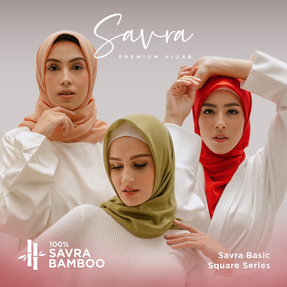 Jual MWB Hijab Savra Bamboo Premium Hijab Segi Empat Jilbab Scarf Bambu ...
