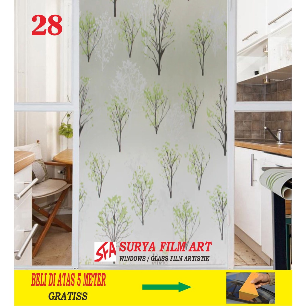 Jual (COD) stiker kaca motif/stiker kaca jendela L90 | Shopee Indonesia