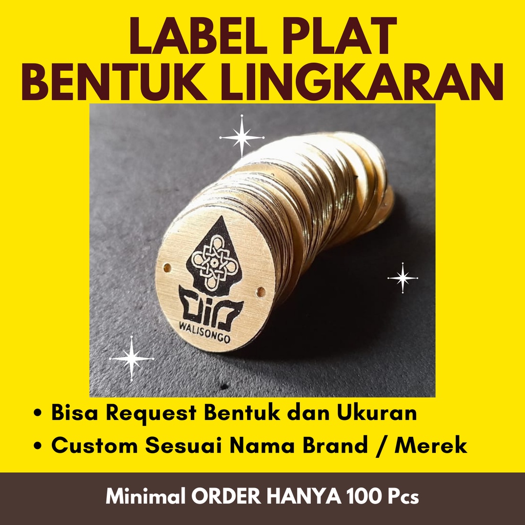 Jual LABEL HIJAB BENTUK LINGKARAN Sesuai Nama Brand dan Merek Custom ...