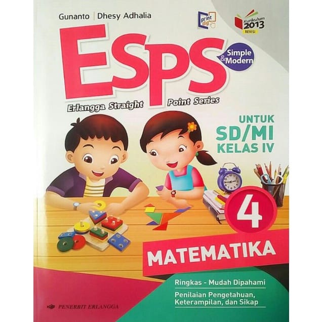 Jual Buku ESPS Matematika Kelas 1 2 3 4 5 6 SD/MI Penerbit Erlangga Edisi Revisi Kurikulum 2013 ...