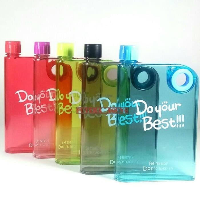 Jual Memo Bottle Botol Minum Do Your Best Flat 420ml | Shopee Indonesia