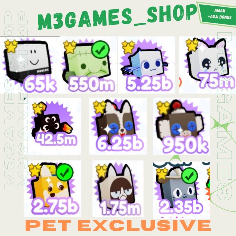 Jual Exclusive Pet Simulator X | Shopee Indonesia