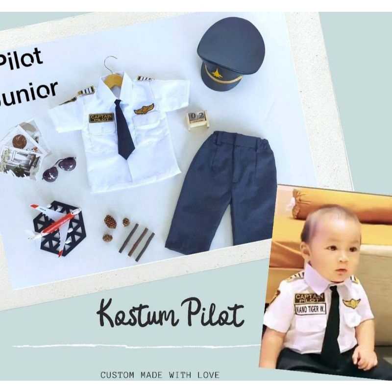 Jual KOSTUM PILOT ANAK / BAJU PILOT / KOSTUM CARNAVAL | Shopee Indonesia
