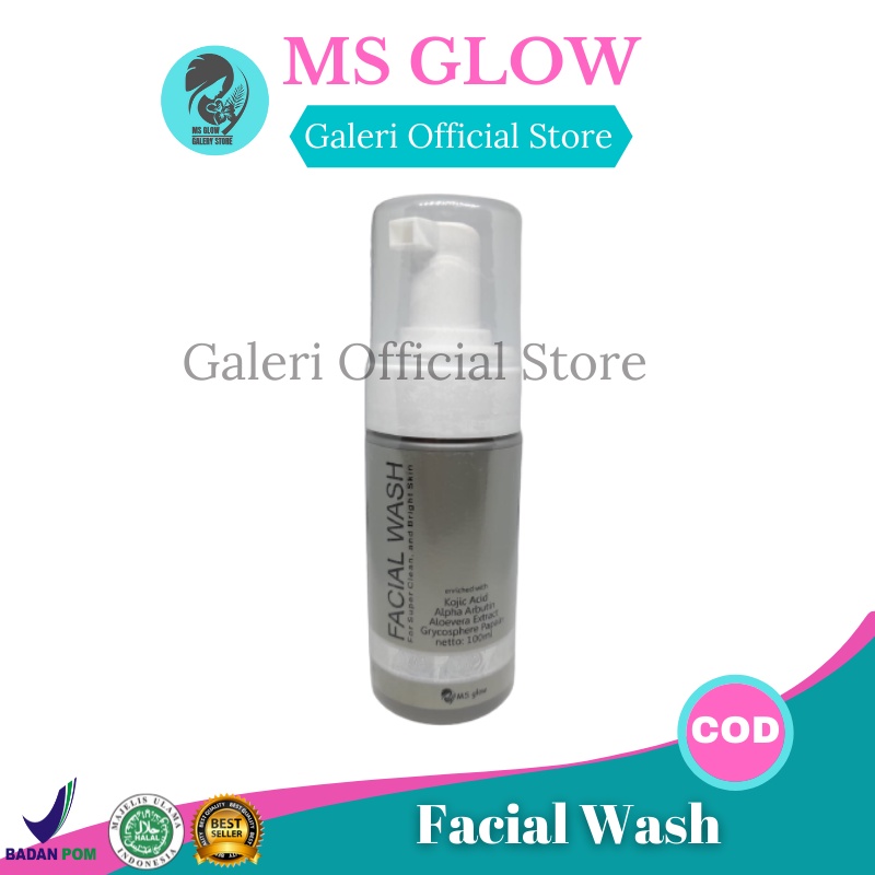 Jual MS Glow Facial Wash Sabun Muka wanita Original - 1 Item 100 ML ...