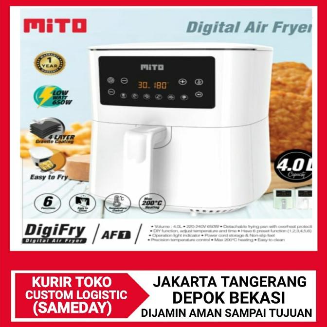 Jual Mito Digital Air Fryer 4 Liter Low Watt Af1 | Shopee Indonesia