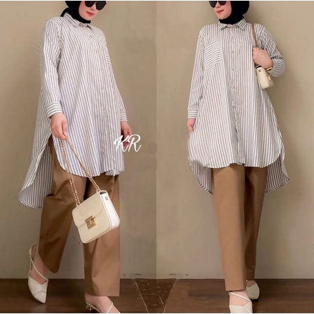 Jual Setelan Tunik Wanita Muslim Jumbo Busui Mewah Adem Model Ramadhan ...