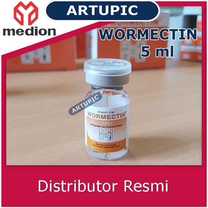 Jual Wormectin Injeksi 5 ml Obat Scabies Suntik Injeksi Kudix Kutu ...