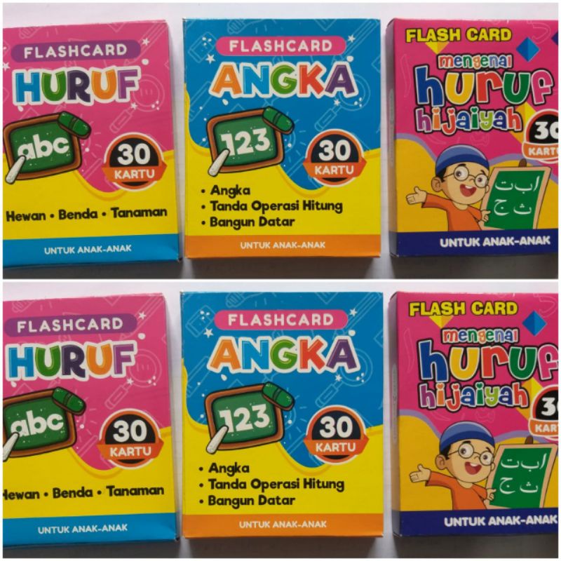 Jual Flash Card Flashcard Kartu Huruf untuk Anak Angka, Huruf, Huruf ...
