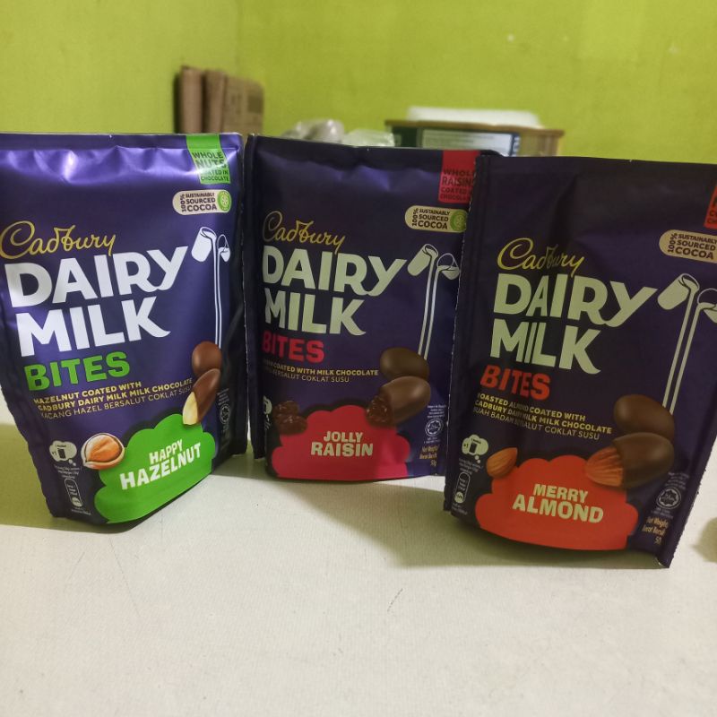 Jual Cadburry Bites 50gr Malaysia | Shopee Indonesia