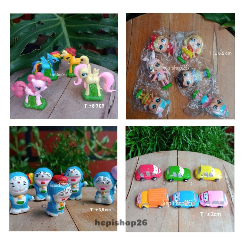 Jual Topper Cake/Hiasan Kue Patung Mainan LOL-DORAEMON-TAYO-CARS ...