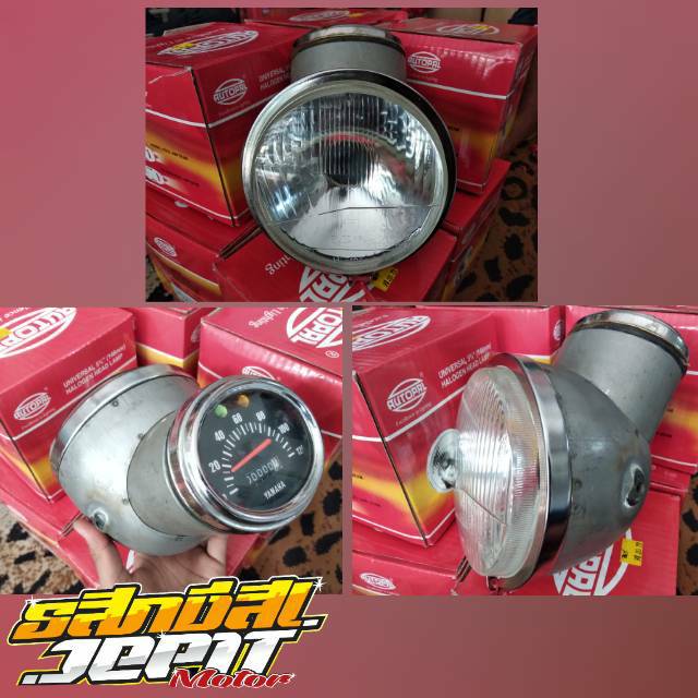 Jual Batok Lampu Depan YL Yasi set Speedometer Set Reflektor Autopal H4 ...