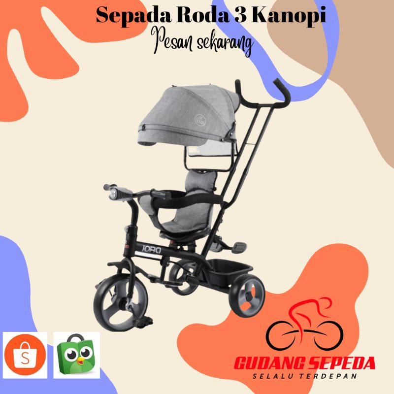 Jual Sepeda Dorong 3 Roda Anak Kanopi Iora Musik | Shopee Indonesia