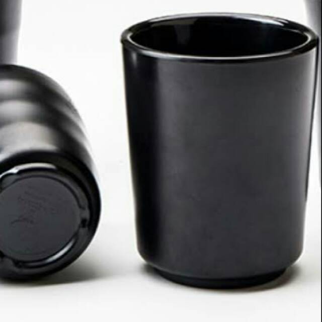 Jual Gelas Cangkir Minum Ocha Melamin Jepang Model Batu Hitam Stoneware ...
