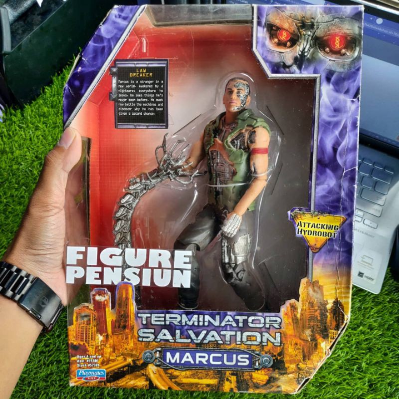 Jual TERMINATOR SALVATION MARCUS ACTION FIGURE PLAYMATES TOYS ATTACKING ...