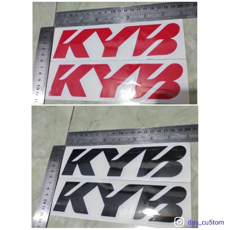 Jual sticker printing shock depan KYB UNTUK MOTOR KLX ATAU CRF | Shopee ...