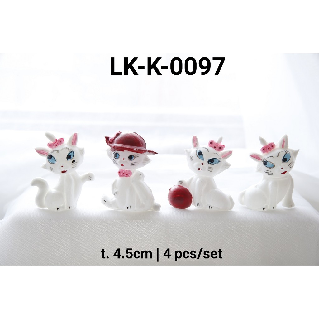 Jual LK-K-0097 Topper cake hiasan kue tart lokal kucing kitty cat ...