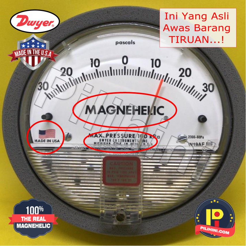 Jual Pengukur Tekanan Ruang Isolasi Magnehelic ASLI USA | Shopee Indonesia
