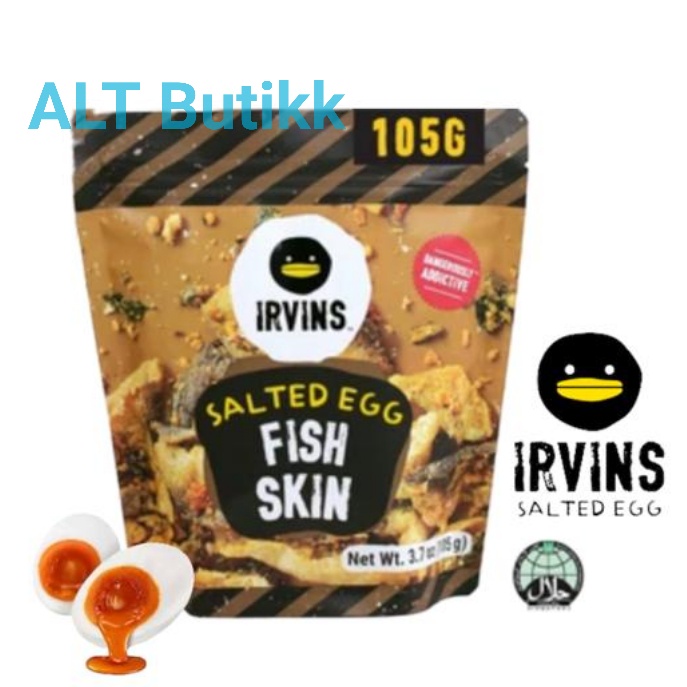 Jual IRVINS SALTED EGG FISH SKIN 95 GRAM | READY STOCK | PRODUCT OF ...