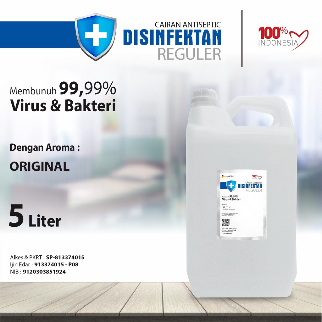 Jual Disinfectant Antiseptik Konsentrat Cairan Desinfektan 5 Liter ...
