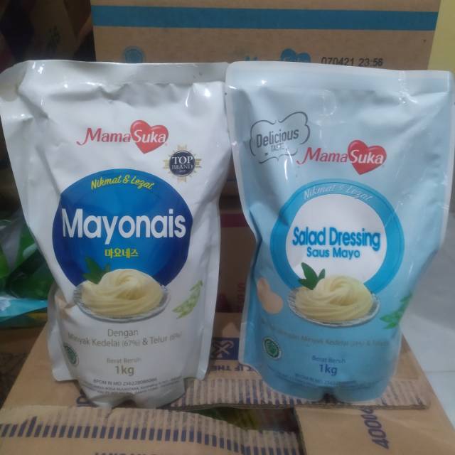 Jual Mamasuka mayonnaise 1kg / salad dressing 1kg / real mayo / mayones ...