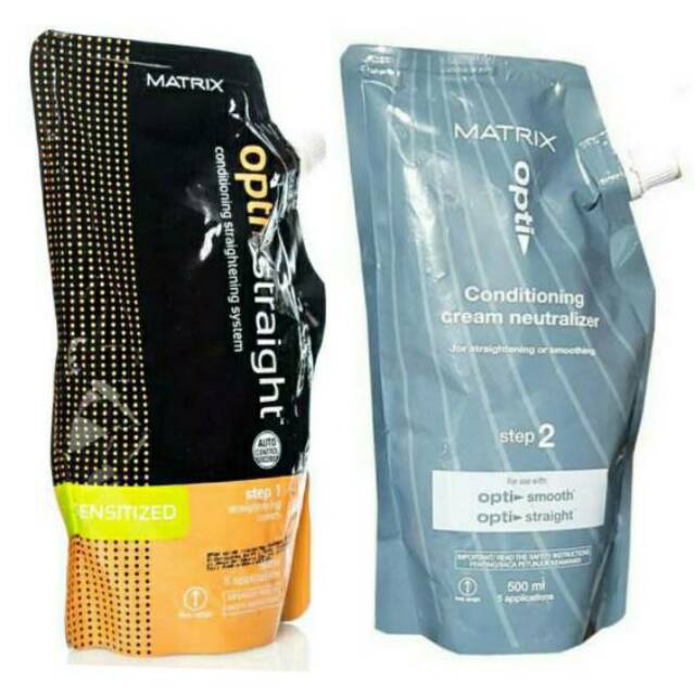Jual MATRIX OPTI STRAIGHT SENSITIZED HAIR DAN NEUTRALIZER | Shopee ...