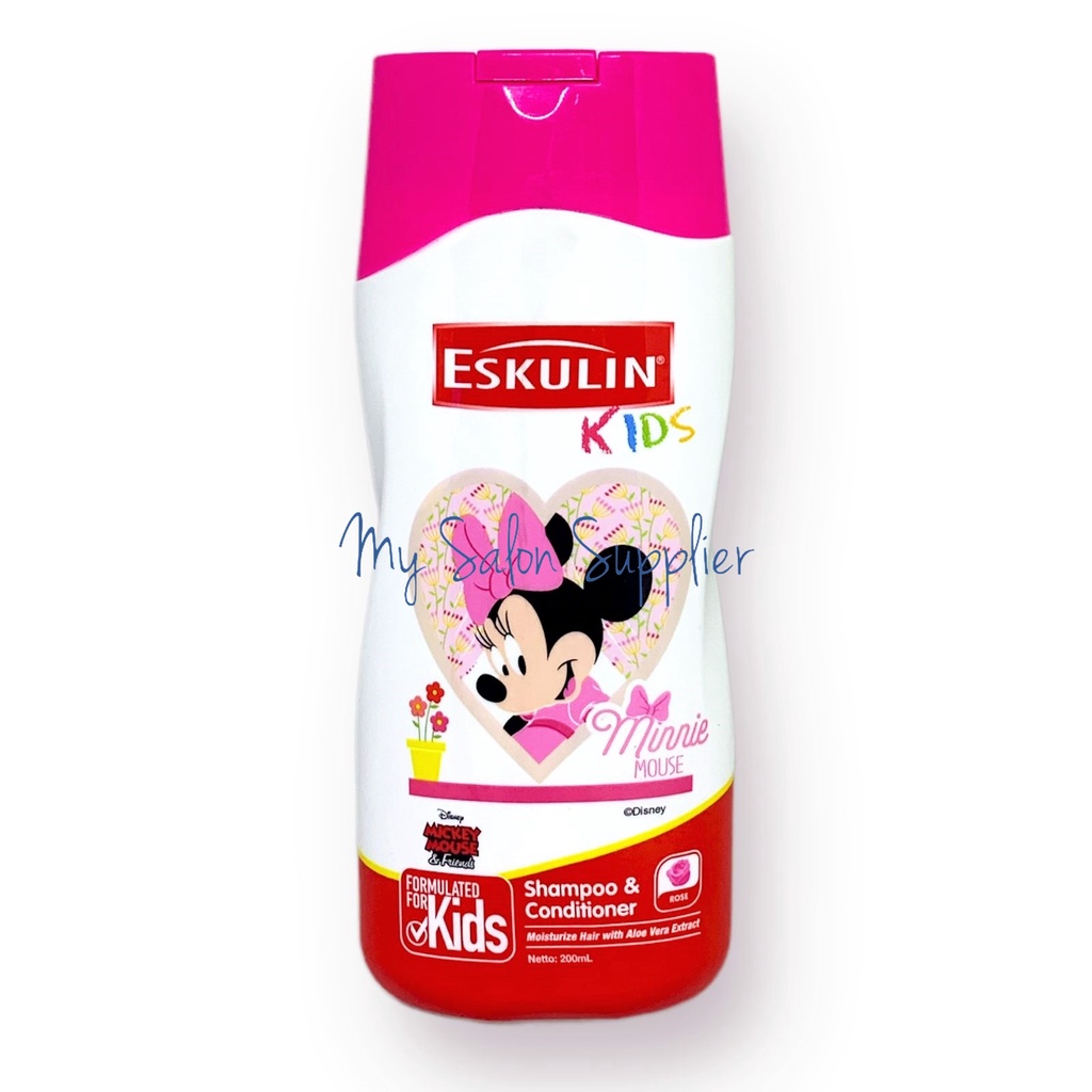 Jual Eskulin Kids Shampoo & Conditioner Minnie Mouse 200ml | Shopee ...