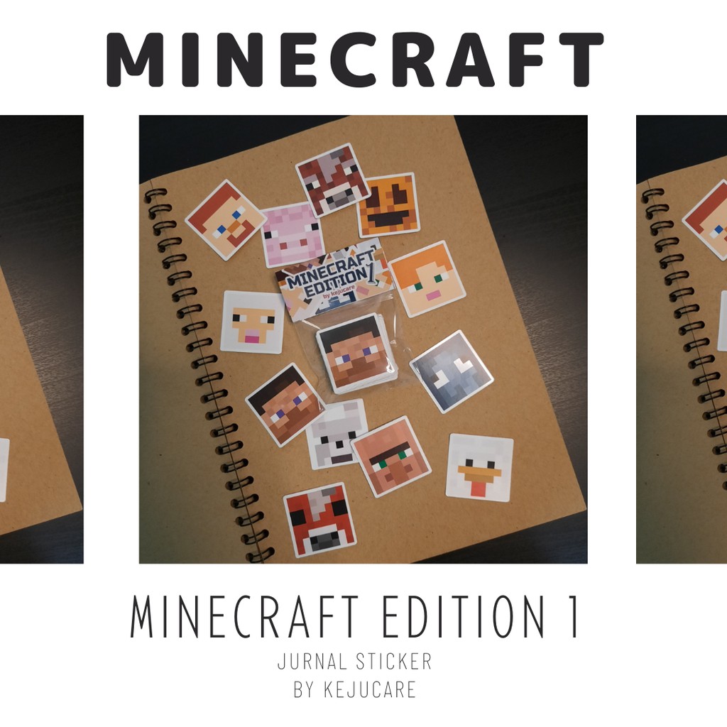 Jual 24pcs Deco Scrapbook Diary Sticker Set MINECRAFT edisi 1 (Sesuai ...