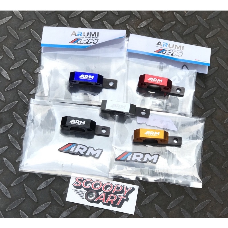 Jual Bracket selang rem ASLI CNC merek ARM Universal SCOOPY AEROX NMAX ...