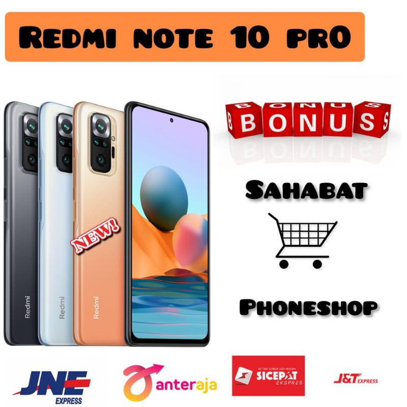 Jual XIAOMI REDMI NOTE 10 PRO 6/64 GB 6/128 GB 8/128GB GARANSI RESMI ...