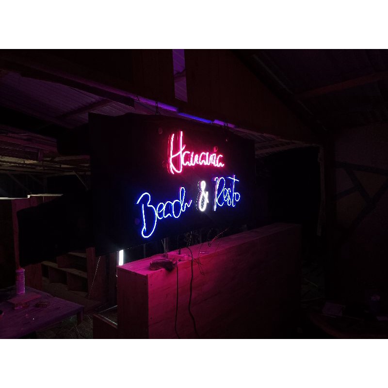 Jual neon flex custom/neon flex sign custom/lampu huruf/lampu tulisan ...