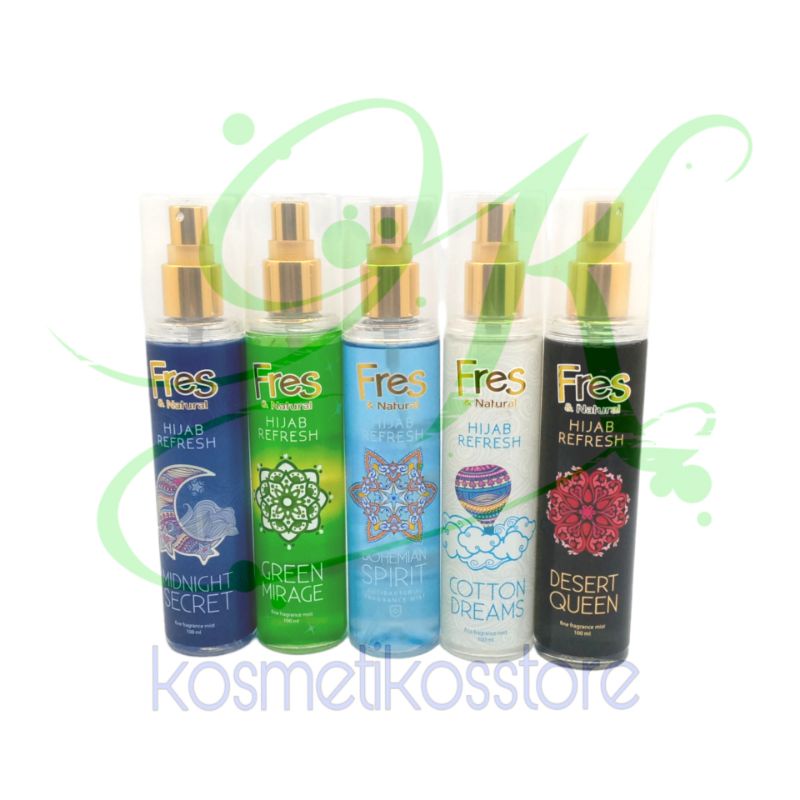Jual Fres & Natural Hijab Refresh Fine Fragrance Mist 100 ml Parfum ...