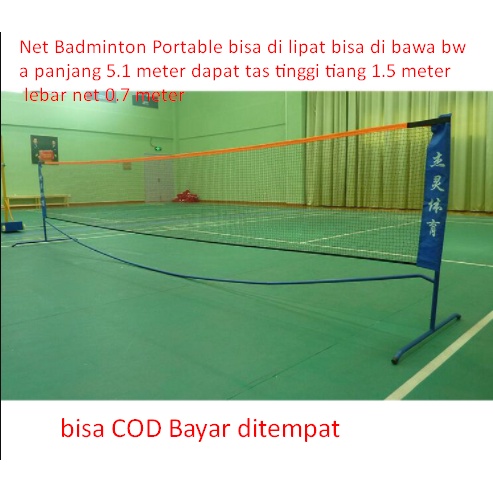 Jual Net Badminton Portable bisa di lipat bisa di bawa bwa panjang 5.1 ...