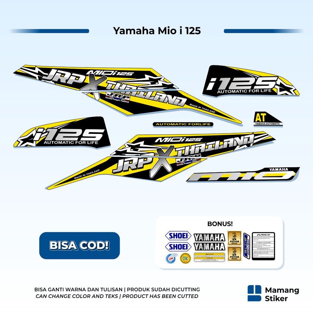 Jual Striping Yamaha Mio M3 Variasi JRP Thailand (5) Original Mio i 125 ...