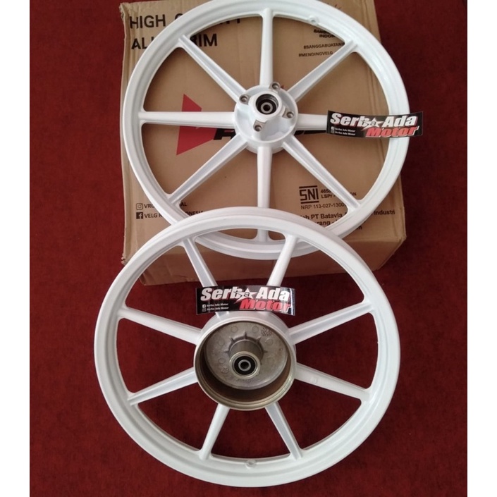 Jual velg vrossi zigen swan palang 8 putih gold hitam mx fizr 140/160 ...