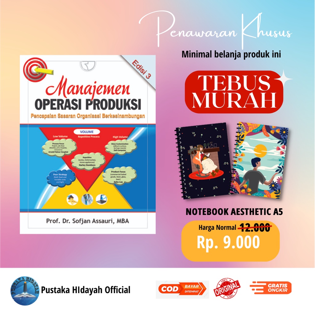 Jual Manajemen Operasi Produksi Edisi 3-Sofjan Asauri | Shopee Indonesia
