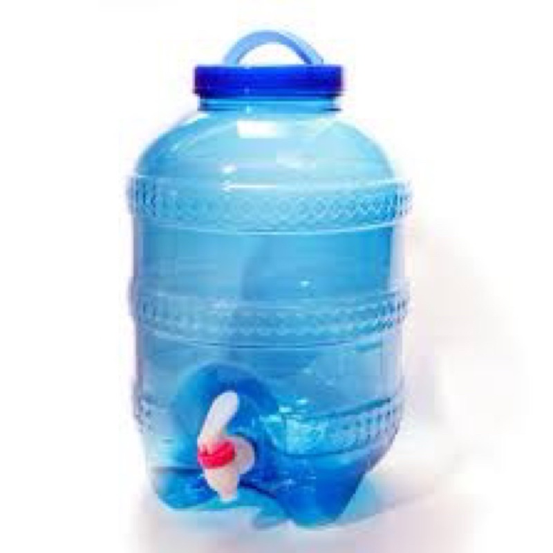 Jual galon kran 3 ukuran/dispenser keran/ galon kosong biru/ galon guci ...