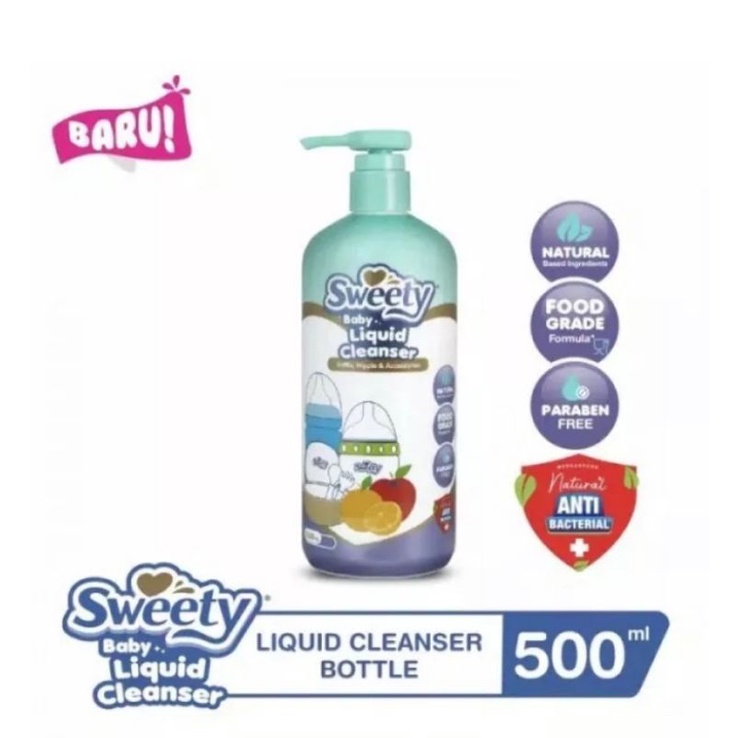 Jual Sweety Baby Liquid Cleanser Bottle Sabun Cuci Botol Bayi - 500 ml ...