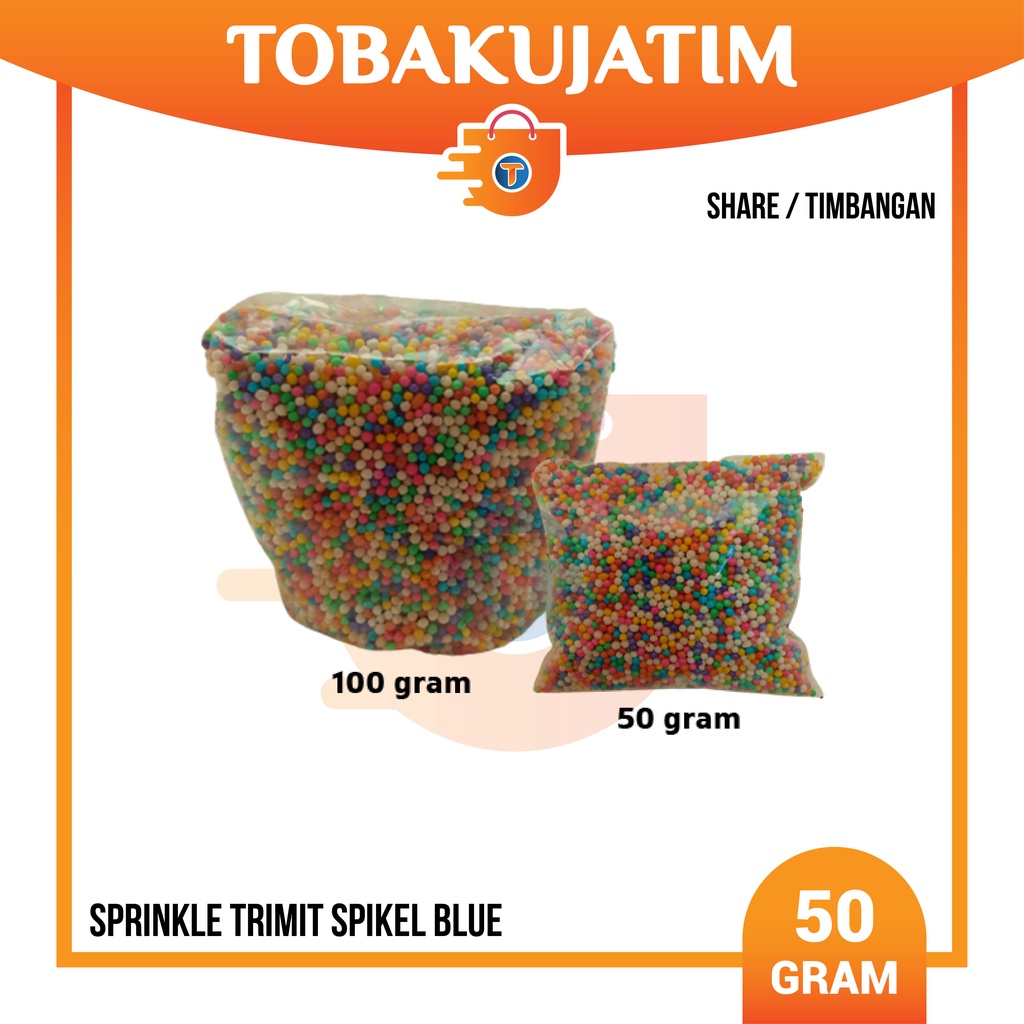 Jual SPIKEL WARNAWARNI 50 gr sprinkle trimit | Shopee Indonesia