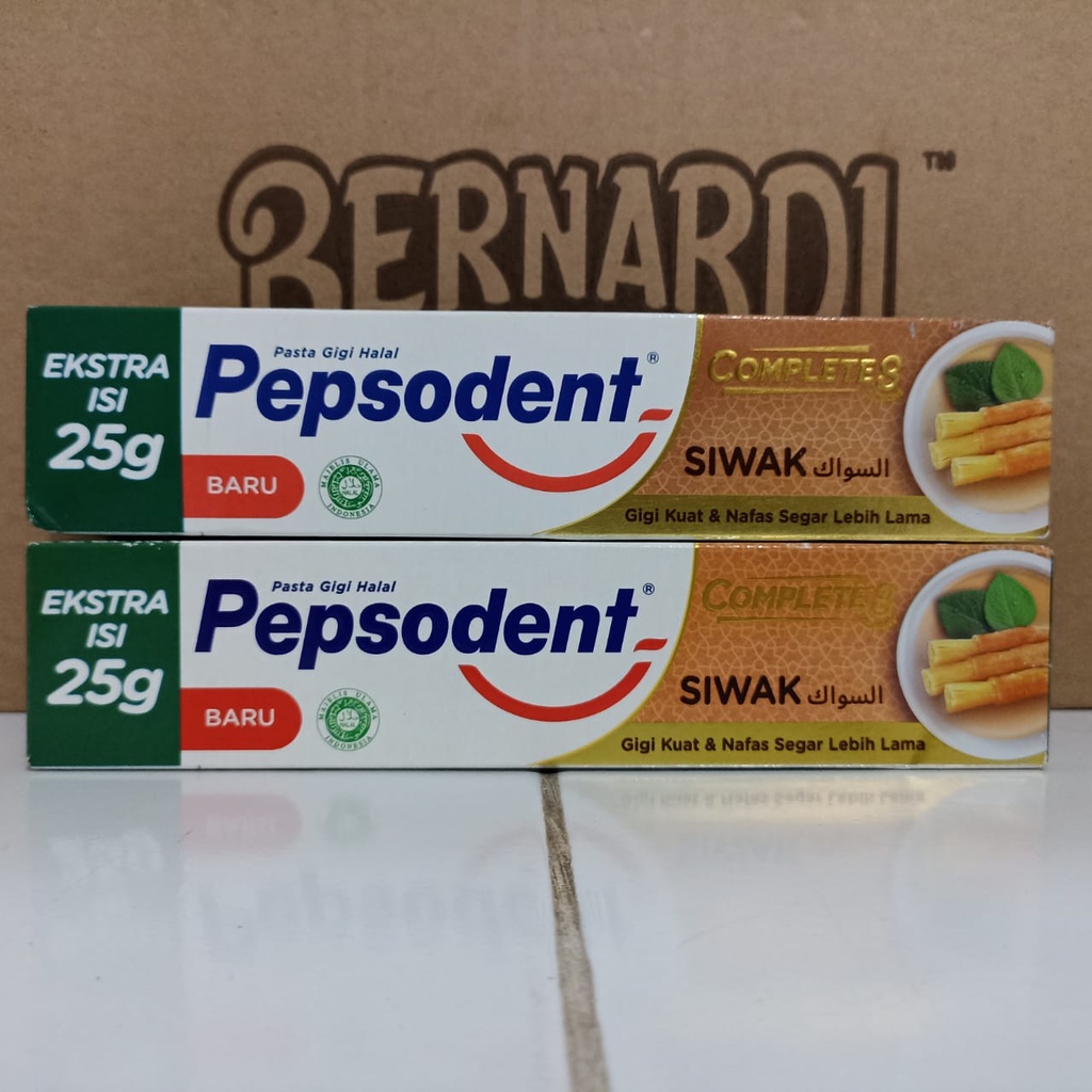 Jual Pepsodent Pasta Gigi Halal Complete 8 Siwak 175 gr (Expired 07/ ...