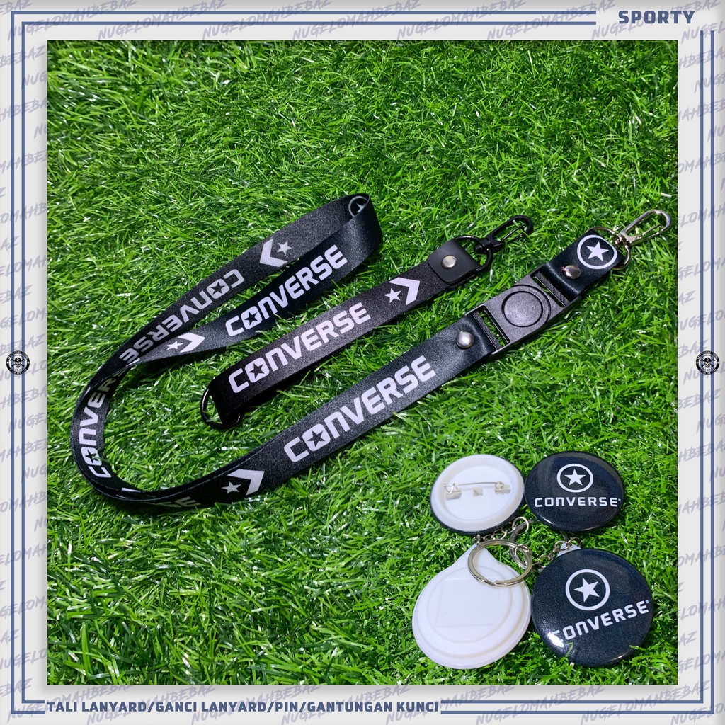 Jual TALI LANYARD/GANCI/PIN/GANTUNGAN KUNCI/HP - CONVERSE | Shopee ...