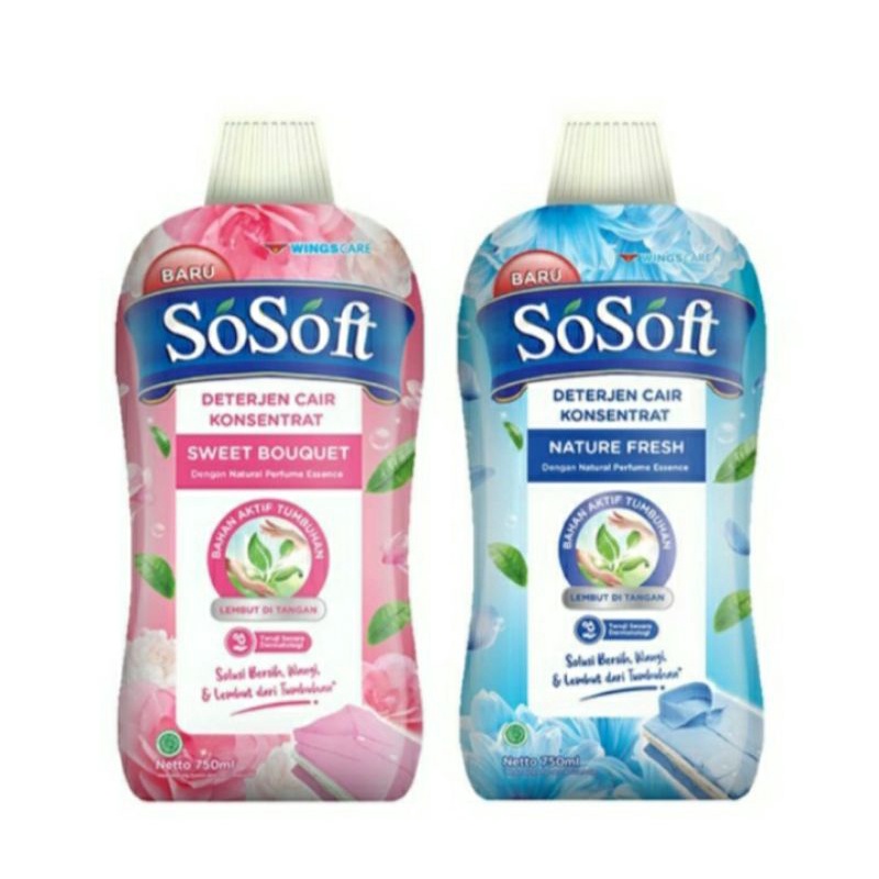 Jual So Soft Detergent Cair 750ml | Shopee Indonesia