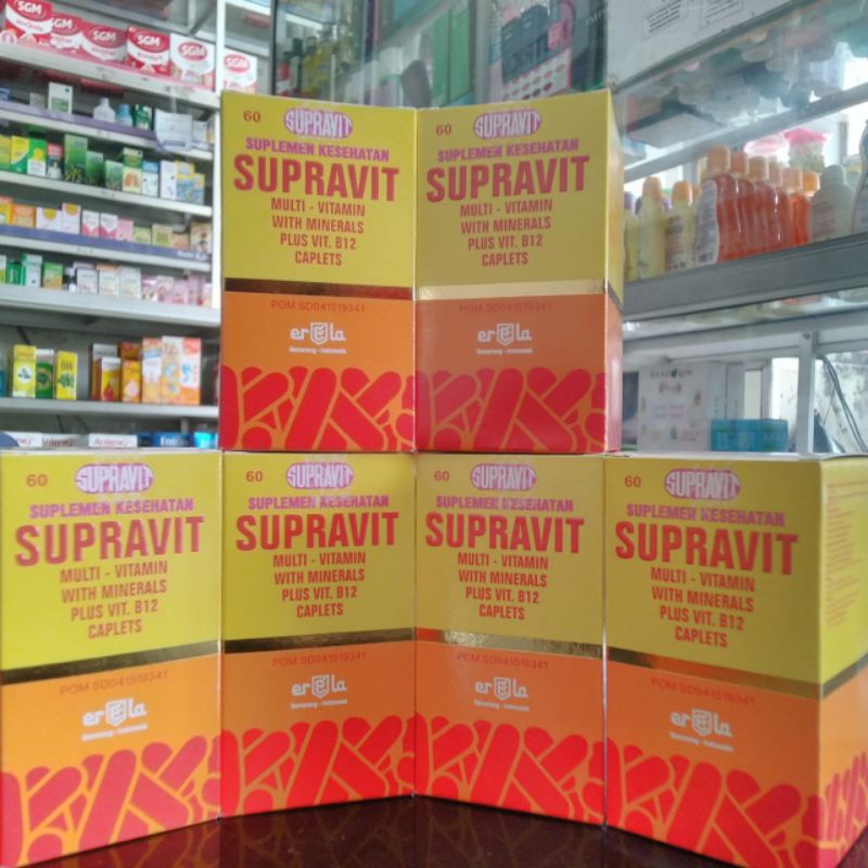 Jual SUPRAVIT ISI 60 KAPLET Multi vitamin suprafit | Shopee Indonesia