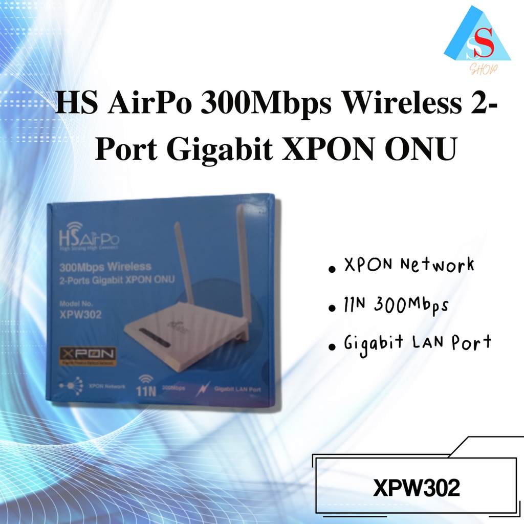 Jual HS AirPo 300Mbps Wireless 2-Port Gigabit XPON ONU | Shopee Indonesia