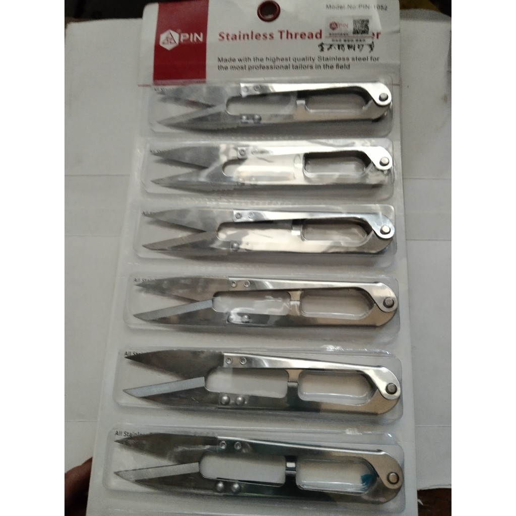 Jual Gunting buang benang pin stenlis jumbo/gunting cekris potong ...