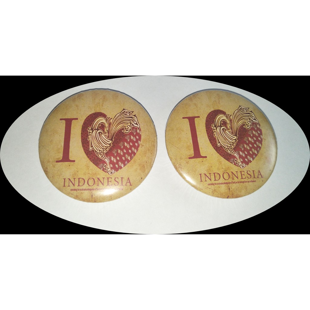 Jual PIN I LOVE INDONESIA BATIK 44 mm KEREN | Shopee Indonesia