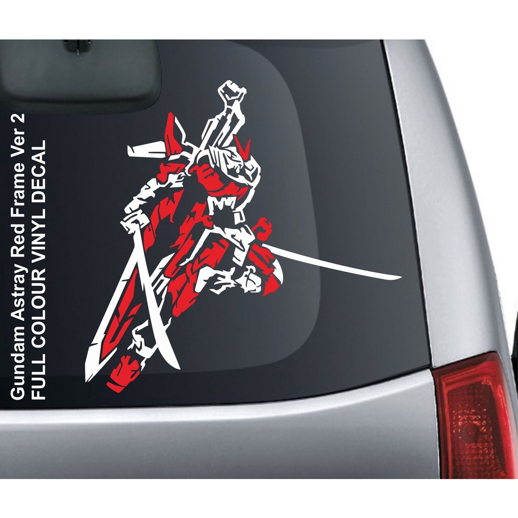 Jual Sticker Cutting Gundam Astray Red Vinyl Decal Mobil Motor Unik ...