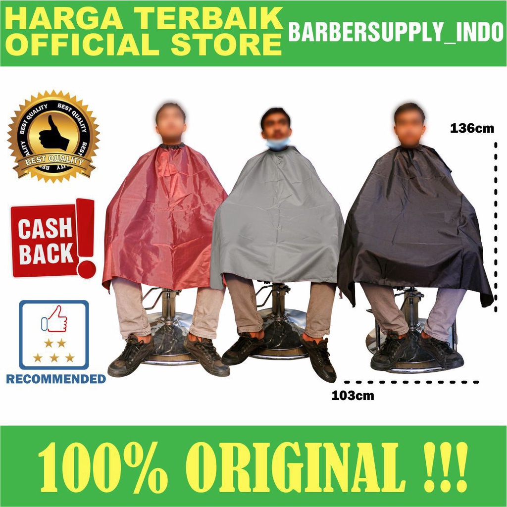 Jual CAPE / KEP / KAIN KIP / SARUNG CUKUR POTONG BARBER SALON POLOS ...